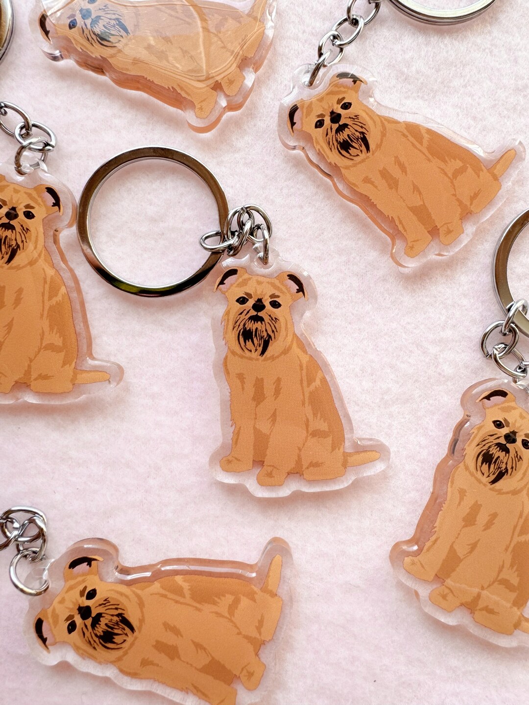 Brussels Griffon Keychain, Acrylic Keychain, American Pit Bull Keychain ...