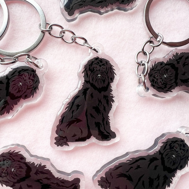 Labradoodle Keychain - Etsy