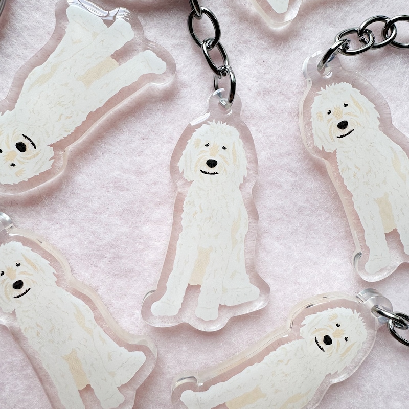 Labradoodle Keychain - Etsy