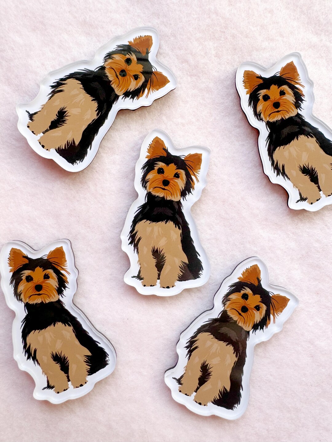 Yorkie Magnet, Original Artwork Magnet - Etsy