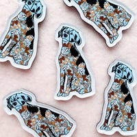 Dogs, Set of Four Dogs and a Paw, Miniature Set of Dogs, Dogs for ...