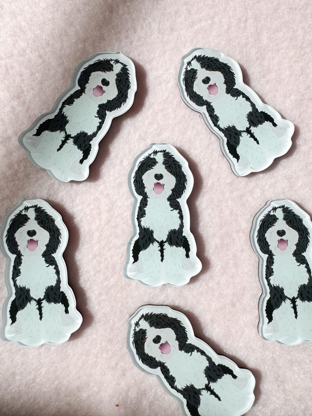 Sheepadoodle Magnet, Acrylic Magnet, Dog Magnet, Original Artwork ...