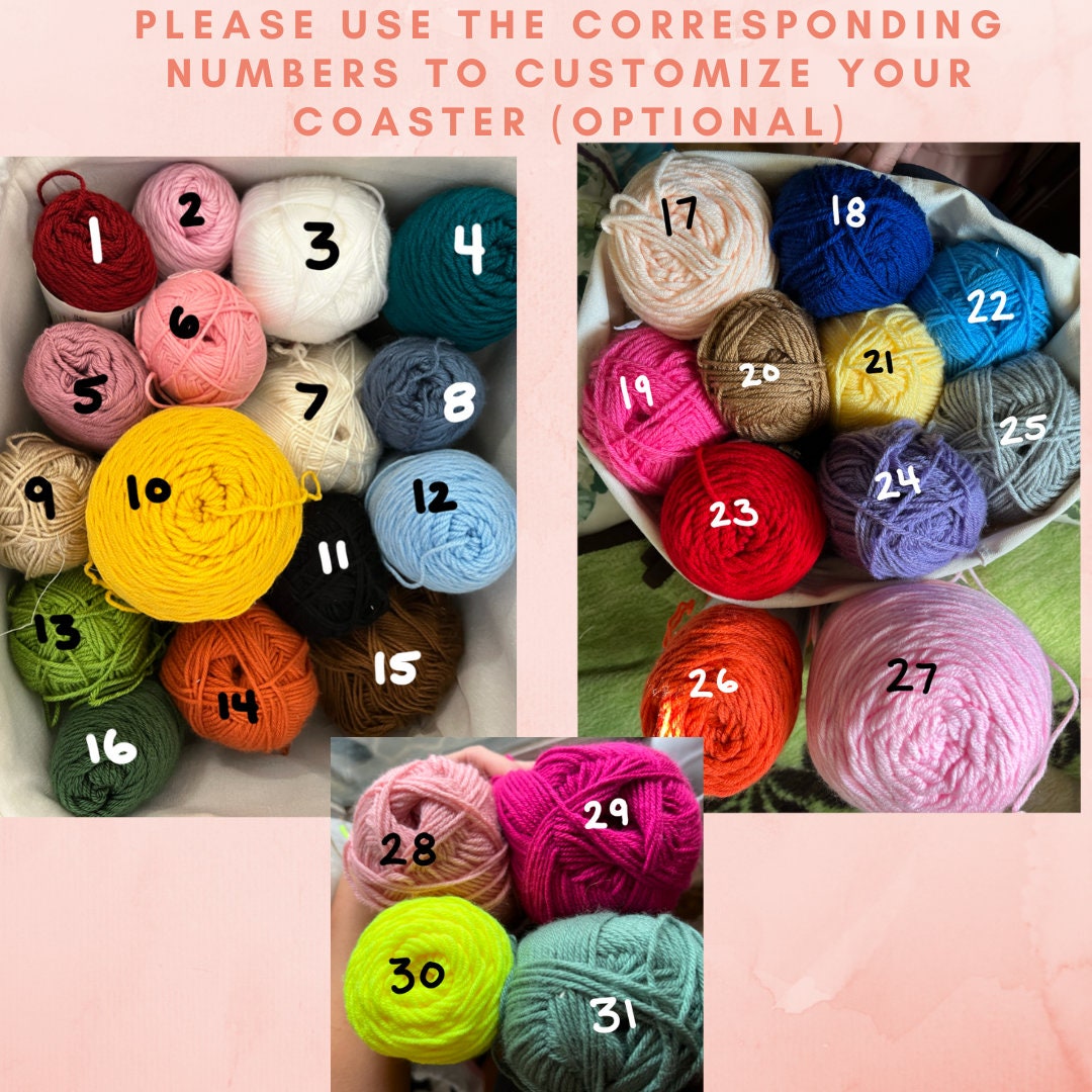 Smiley Face Coasters Tufted Coasters Hand-tufted Coasters - Etsy