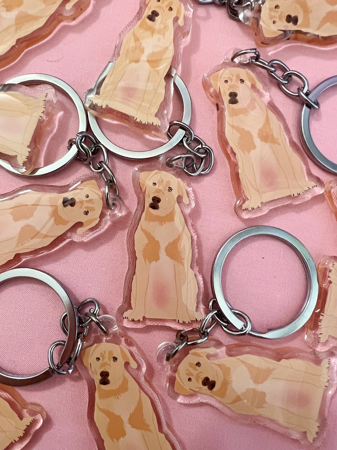Yellow Lab Keychain Acrylic Keychain Dog Keychain Original - Etsy