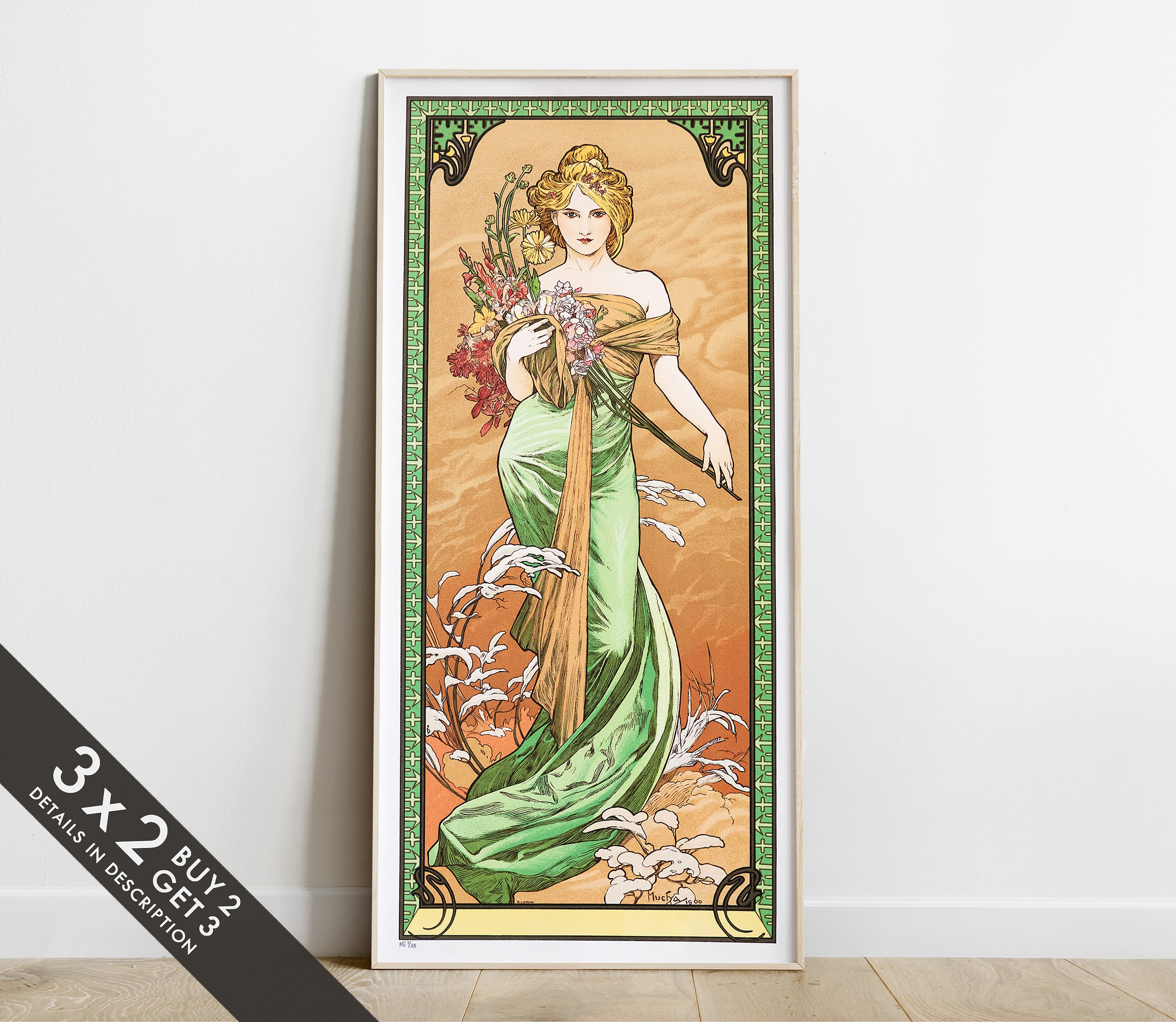 Alphonse Mucha Seasons Spring