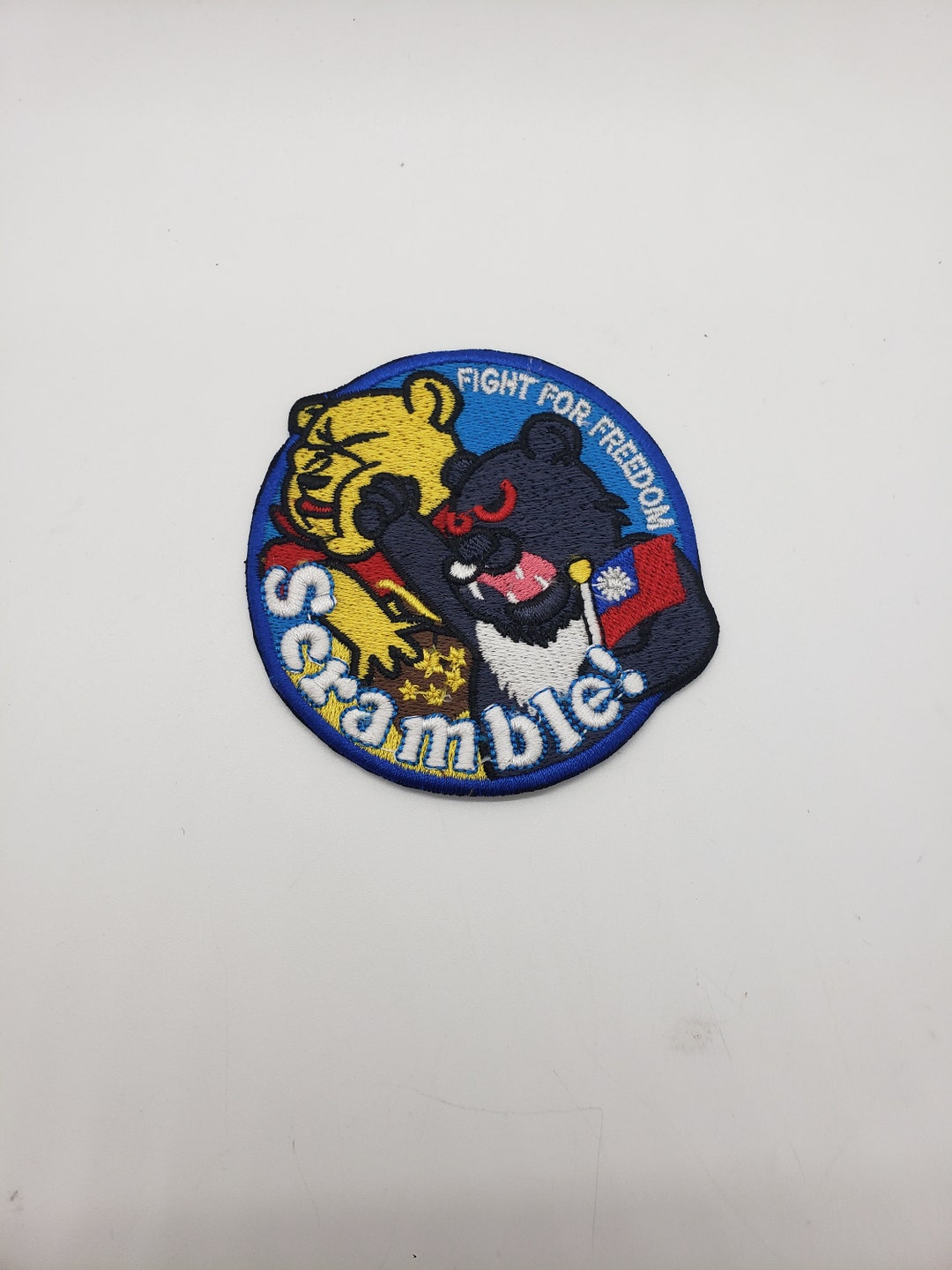 SCRAMBLE Taiwanese Fighter Pilot Patch-blue. Ships From Los Angeles, CA ...