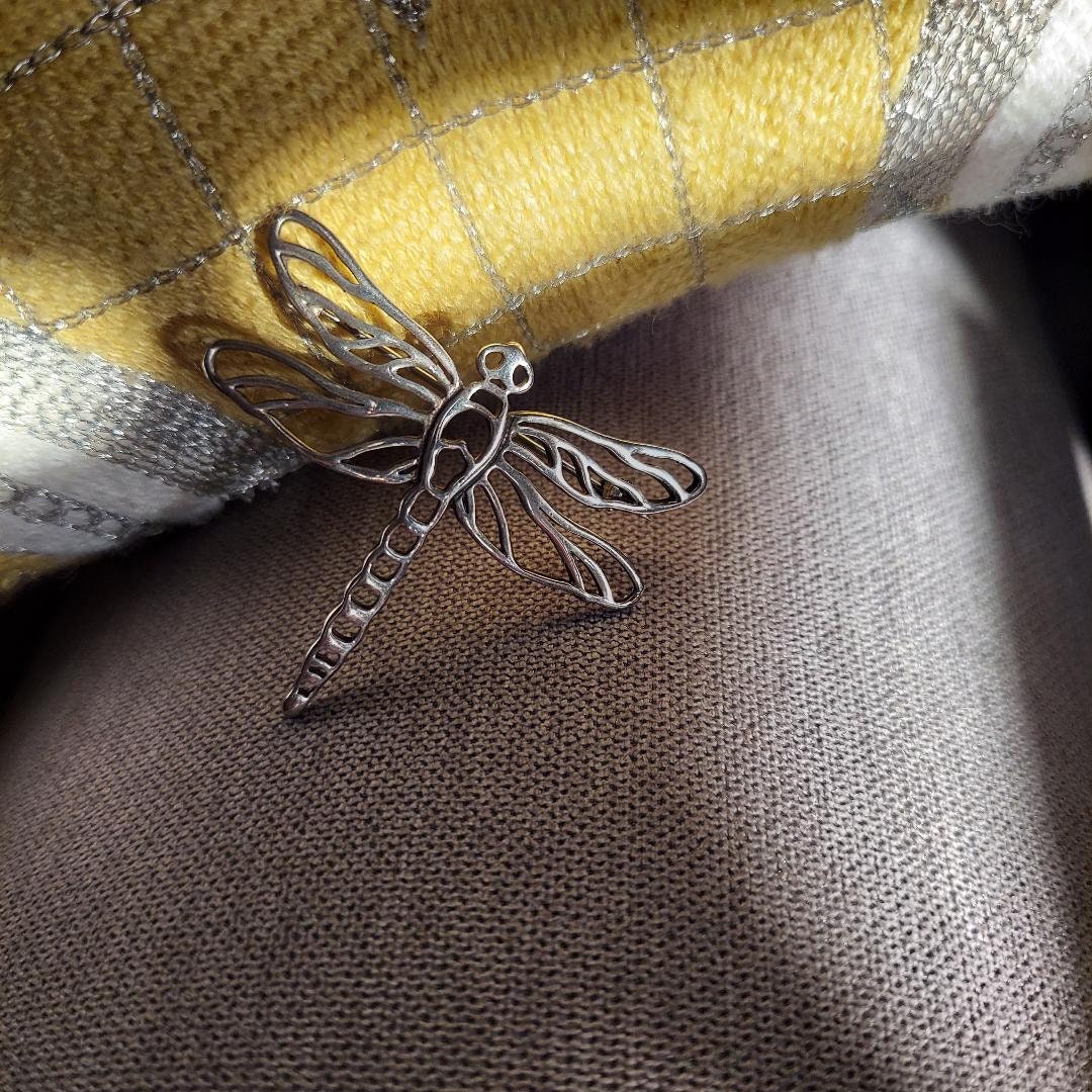 Vintage Sterling Silver Dragonfly Pin. - Etsy