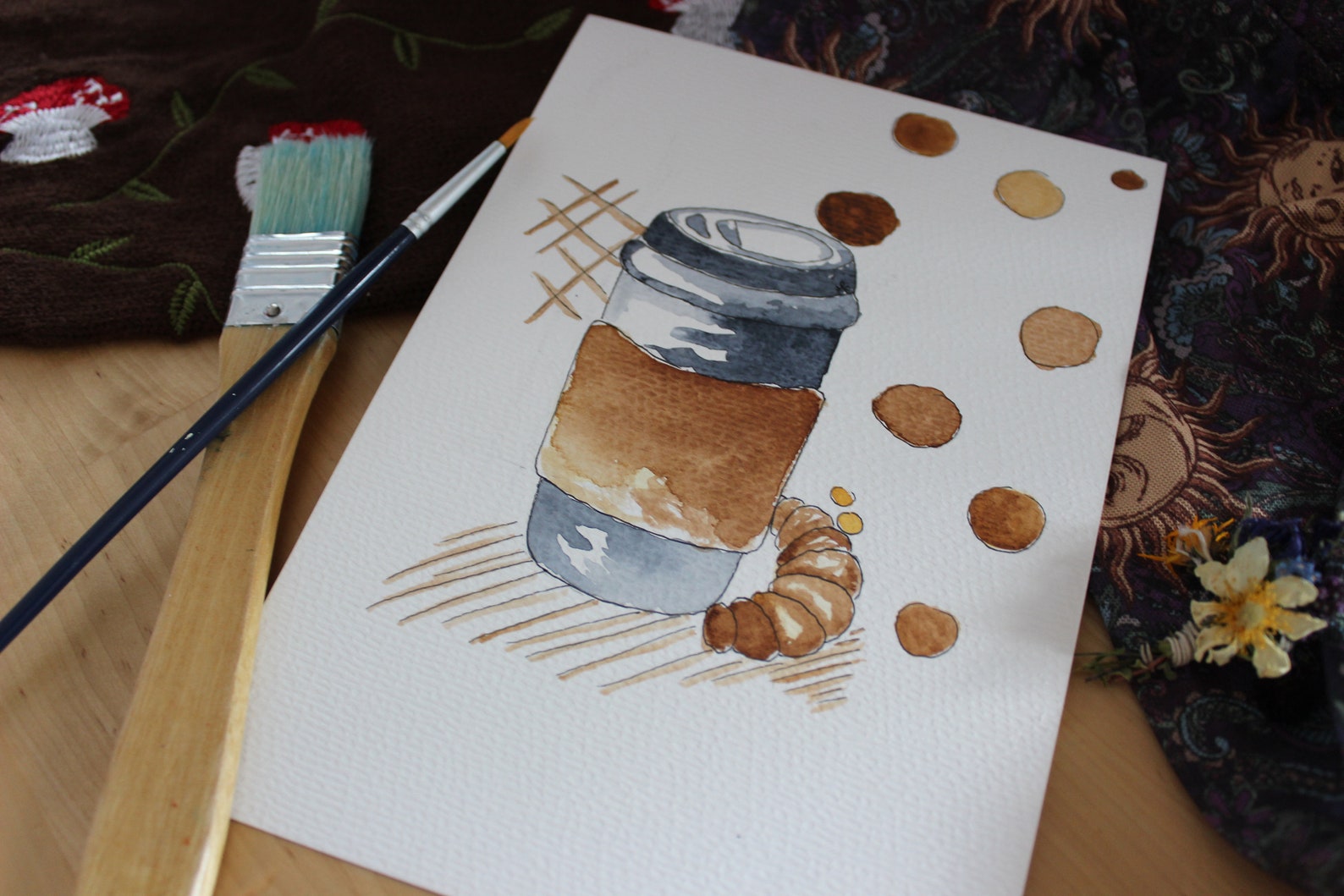 Watercolor Drawings A5 Format / Watercolor Drawing A5 Size - Etsy