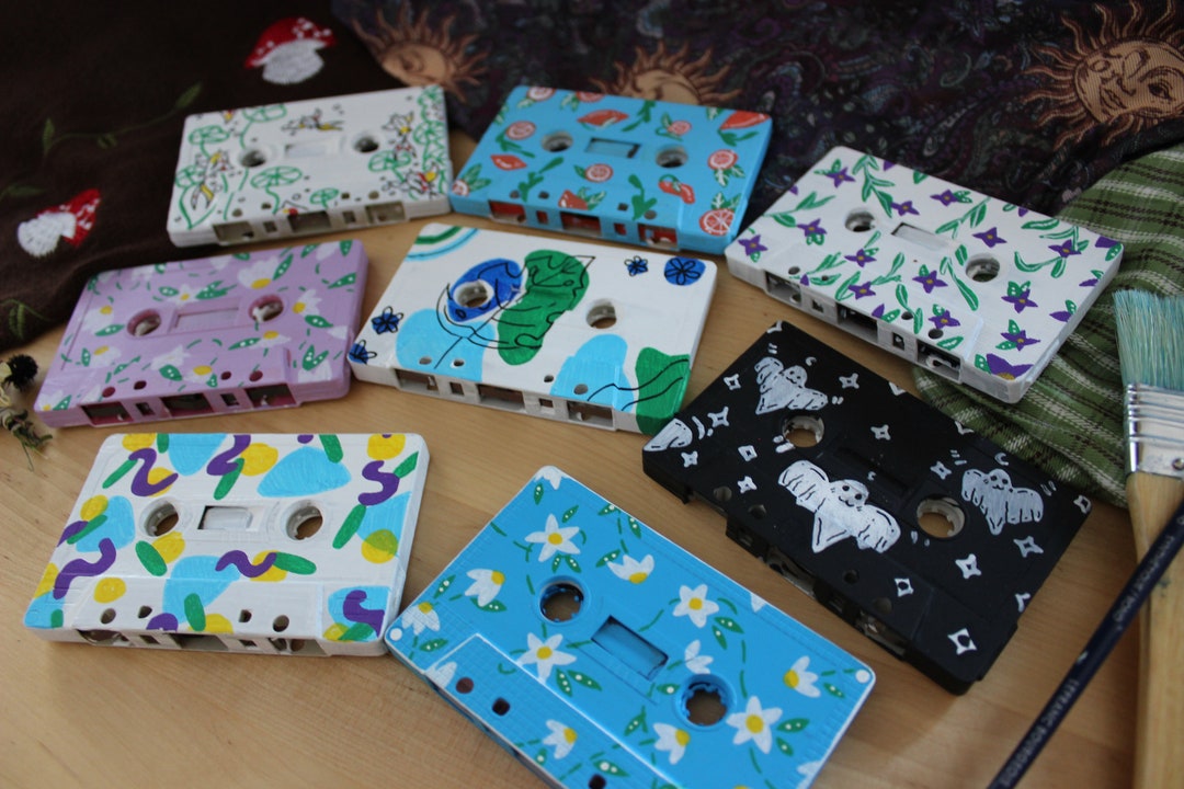 Painted Cassettes / Painted Cassette - Etsy
