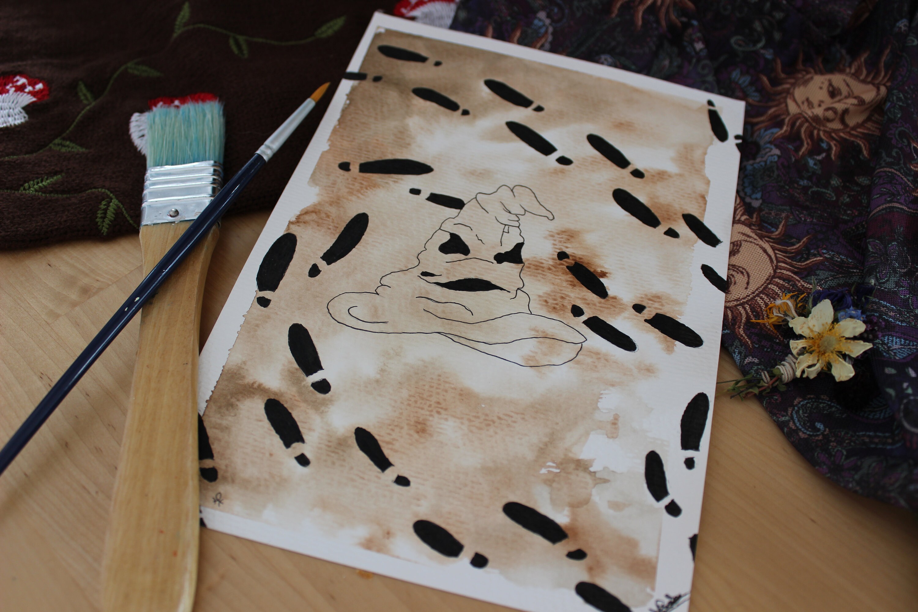 Watercolor Drawings A5 Format / Watercolor Drawing A5 Size - Etsy