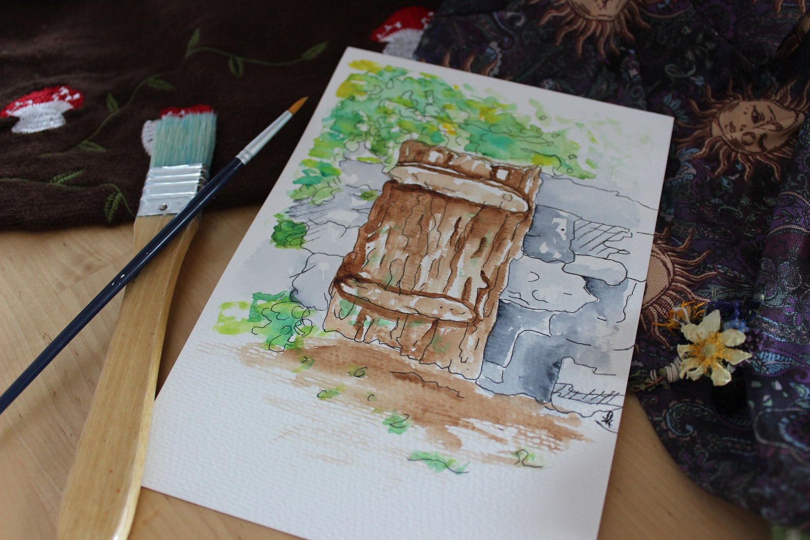 Watercolor Drawings A5 Format / Watercolor Drawing A5 Size - Etsy
