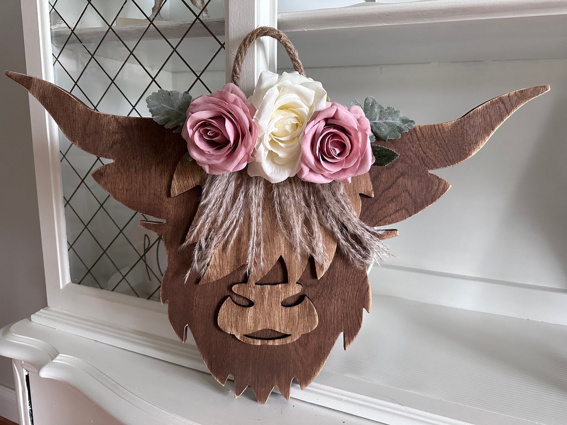 Highland Cow Wall Hanging - Etsy