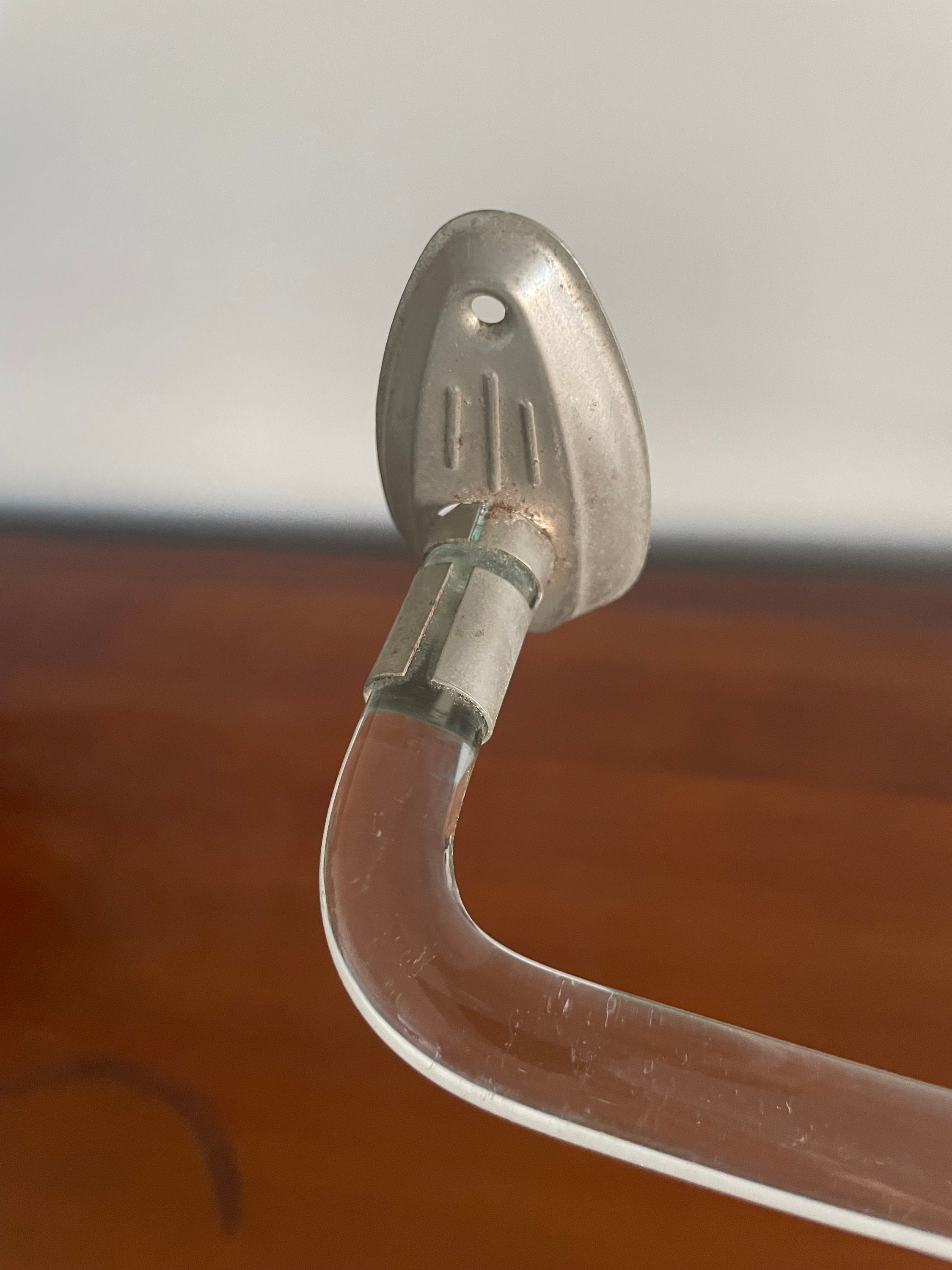 Vintage Glass Towel Rod W/ Metal Hardware, 24.75, Farmhouse/country ...