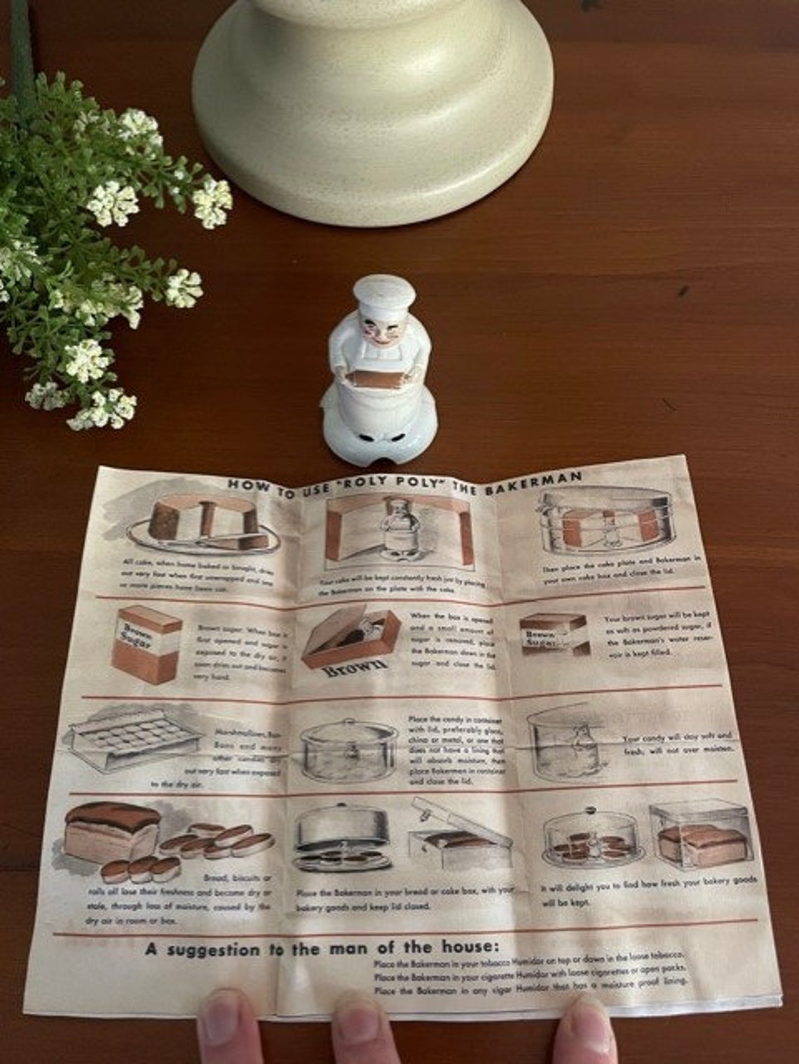 Vintage Food Humidifier roly Poly the Bakerman | Etsy