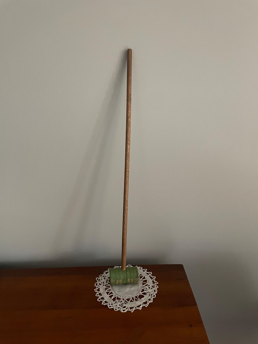 Vintage Child’s Croquet Stick, Green, Wooden, 1960’s, Wooden Gavel ...