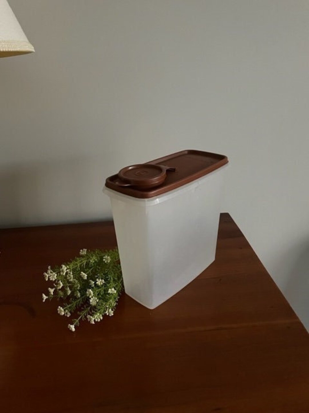 Vintage Tupperware Storage Container #469-6, Brown Lid #470-14, Flip ...