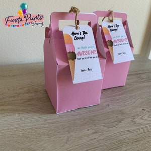 Here's the Scoop, Ice Cream Appreciation Tags,editable Ice Cream Invite ...