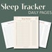 Sleep Tracker Sleep Journal Digital Sleep Tracker Printable Sleep ...