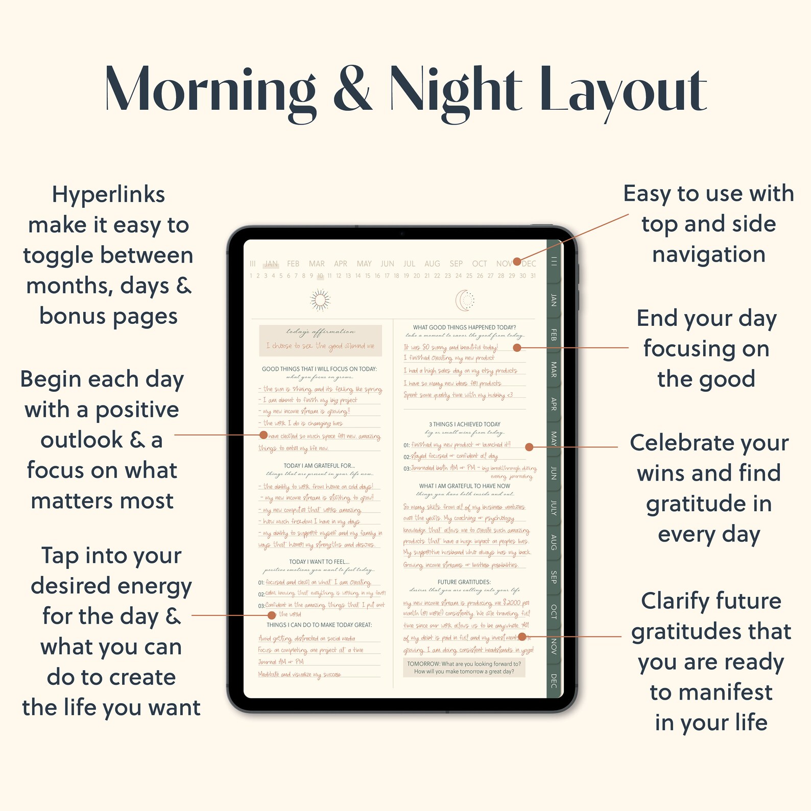 Digital Gratitude Journal | Daily Gratitude Planner | Goodnotes Journal ...
