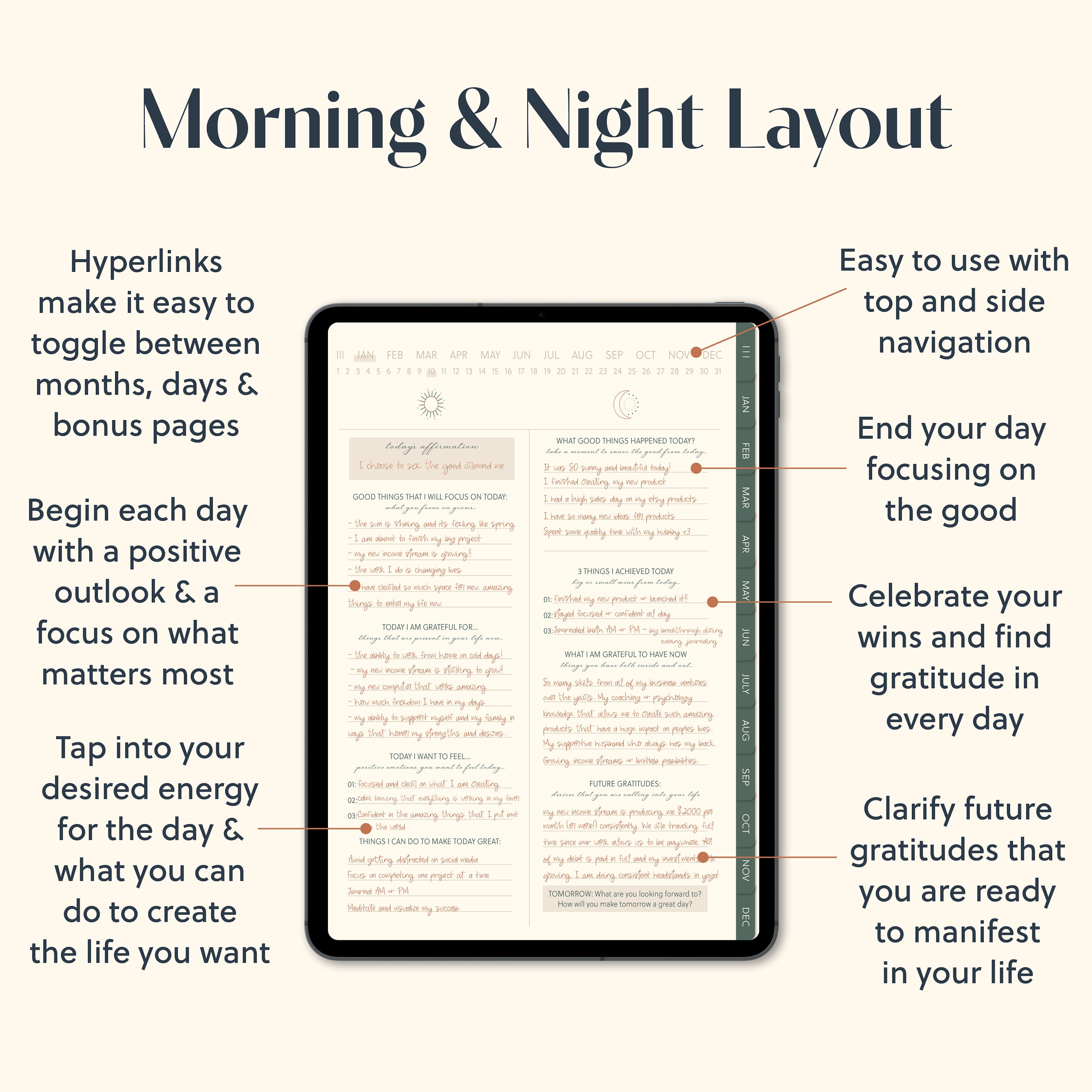 Digital Gratitude Journal | Daily Gratitude Planner | Goodnotes Journal ...