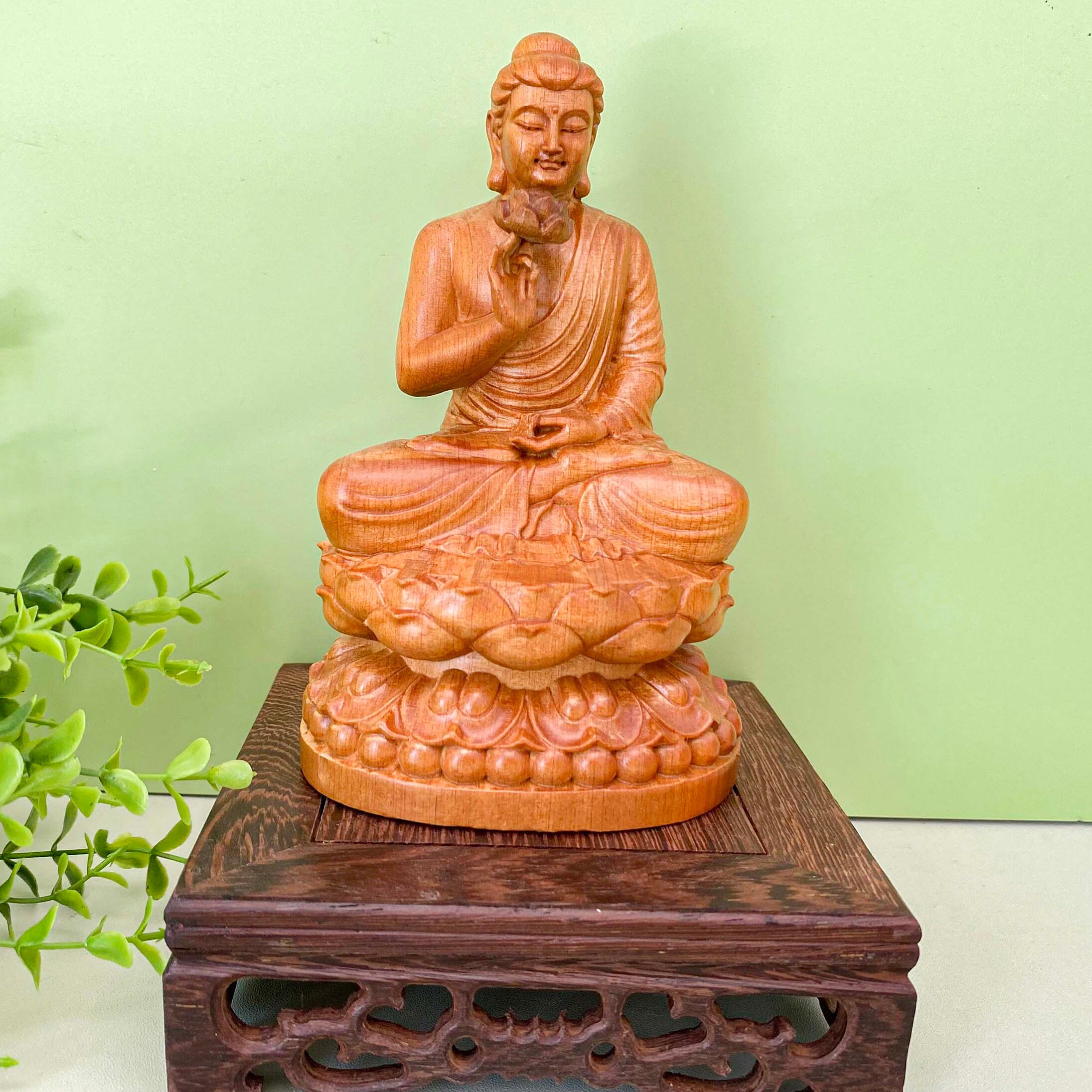 Statue for Home Decorwooden Buddhabuddhist - Etsy