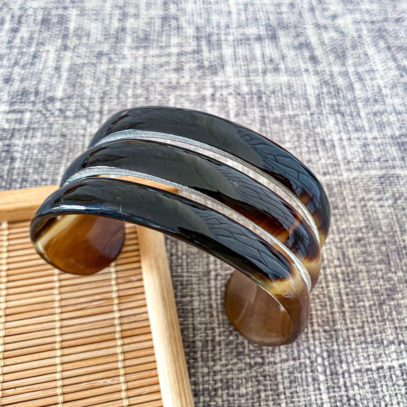 Original Natural Buffalo Horn Cut Out Cuffhorn Cuff - Etsy