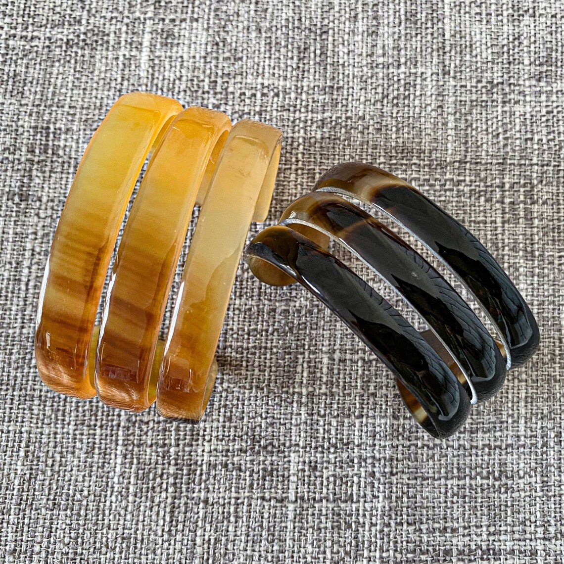 Original Natural Buffalo Horn Cut Out Cuffhorn Cuff - Etsy