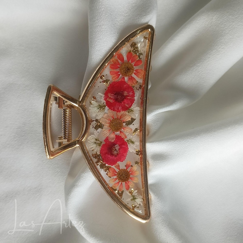 Plum Flower Claw Clip - Etsy