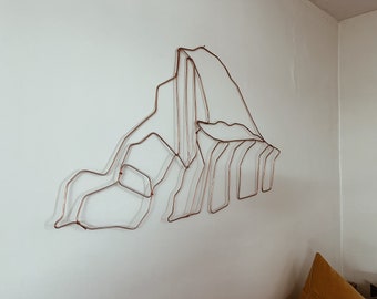 Copper Wire Line Art - Etsy