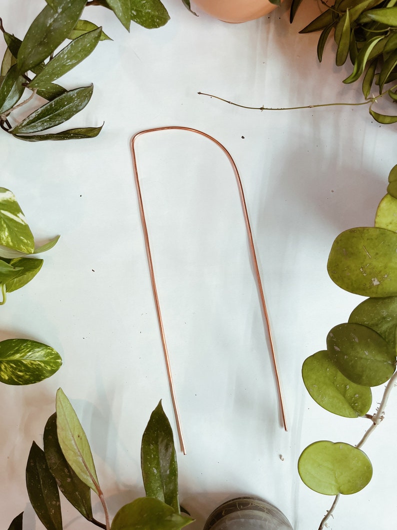 Modern Shapes Trellis Set Copper Plant Stake Indoor Plant - Etsy