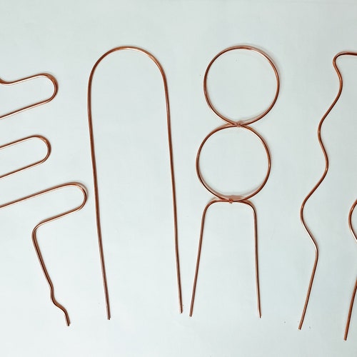 Copper Trellis Wire Trellis Plant Stakes Plant Sticks - Etsy