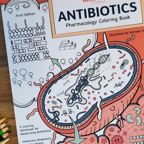 Antibiotics Pharmacology Coloring Book - Etsy