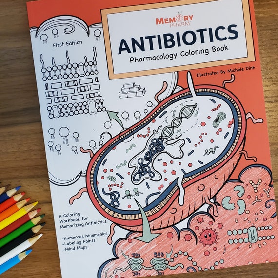 Antibiotics Pharmacology Coloring Book | Etsy