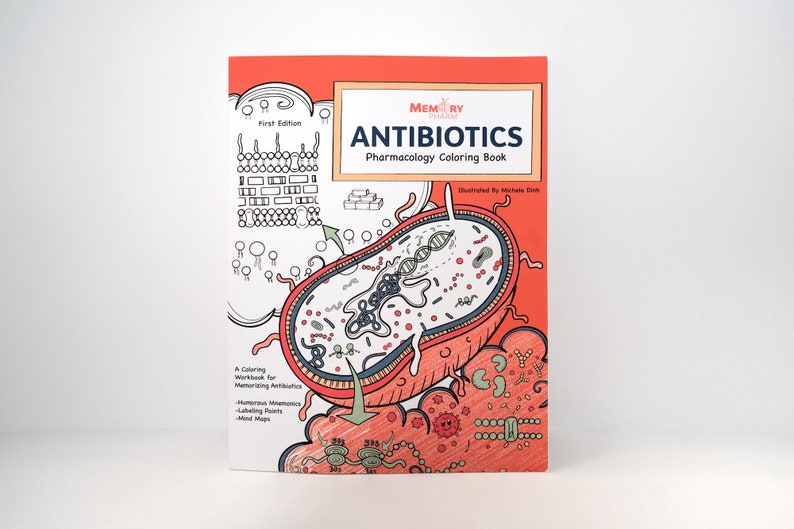 Antibiotics Pharmacology Coloring Book - Etsy
