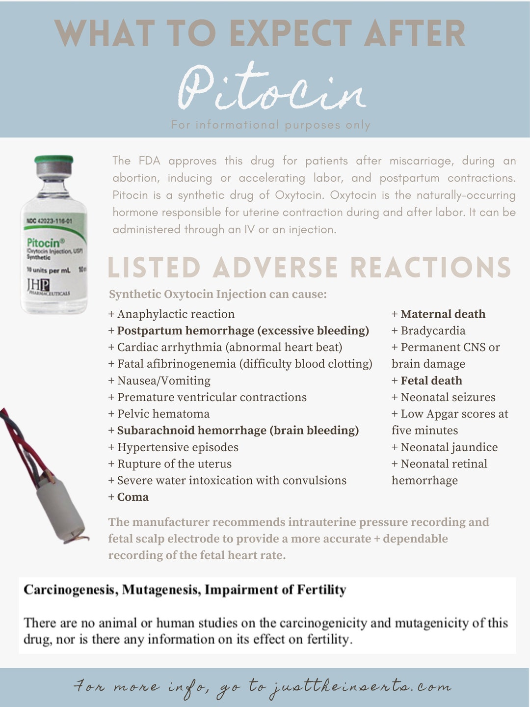 Pitocin Digital File - Etsy