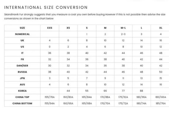 Mink Coat Color Chart