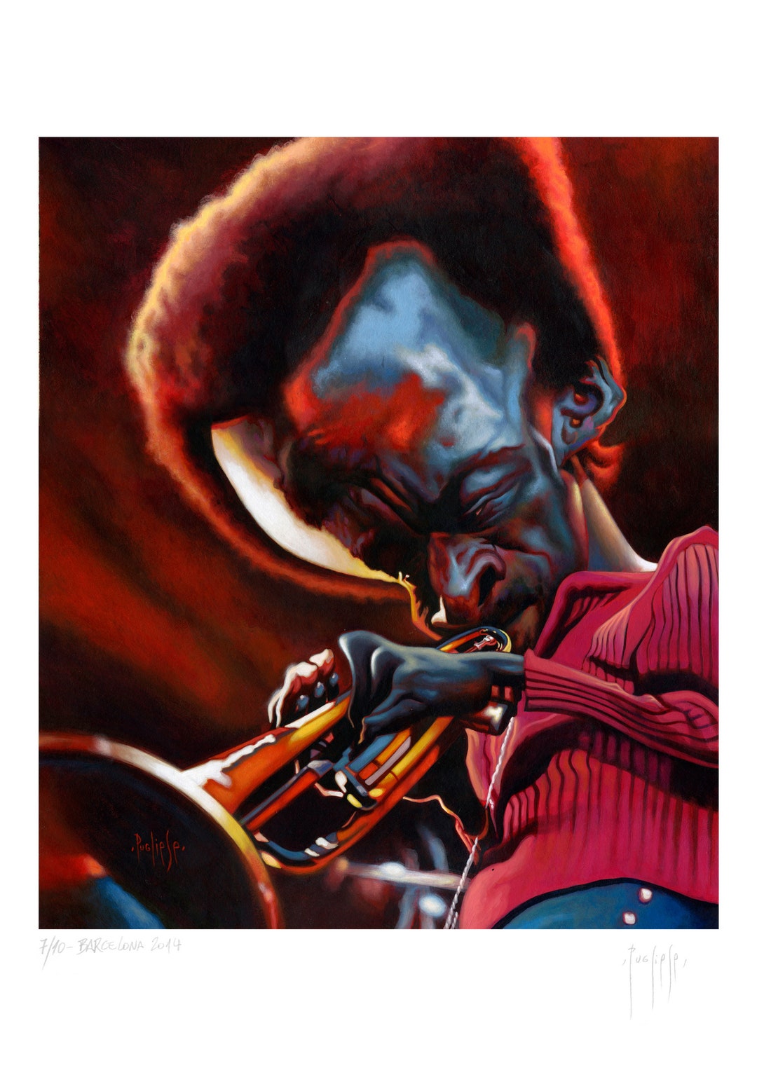 Miles Davis Print, Limited Edition Jazz Art (signed & Numbered) - Etsy
