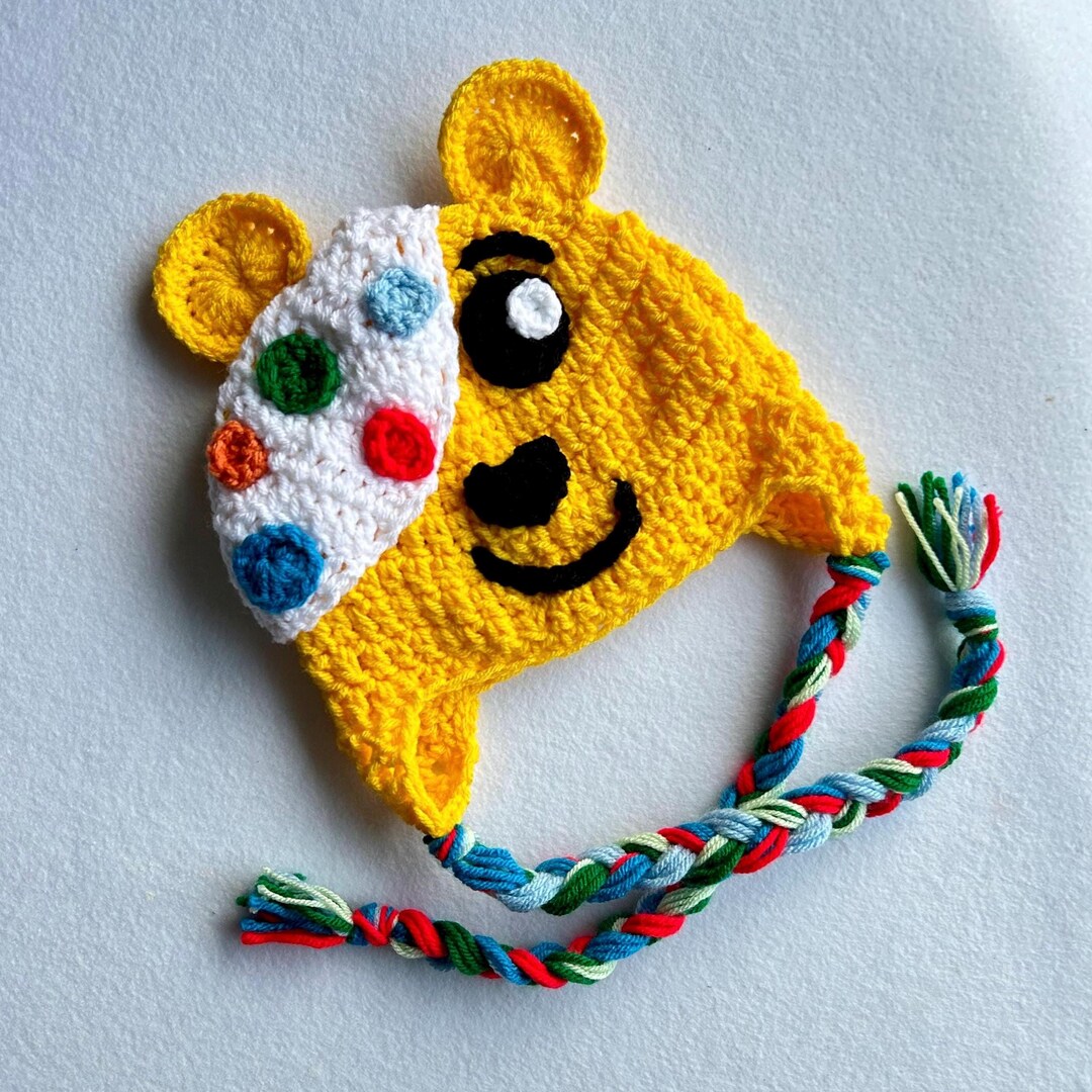 Pudsy Bear-inspired Hat / Bear Hat / Charity Hat / Children in Need Hat ...