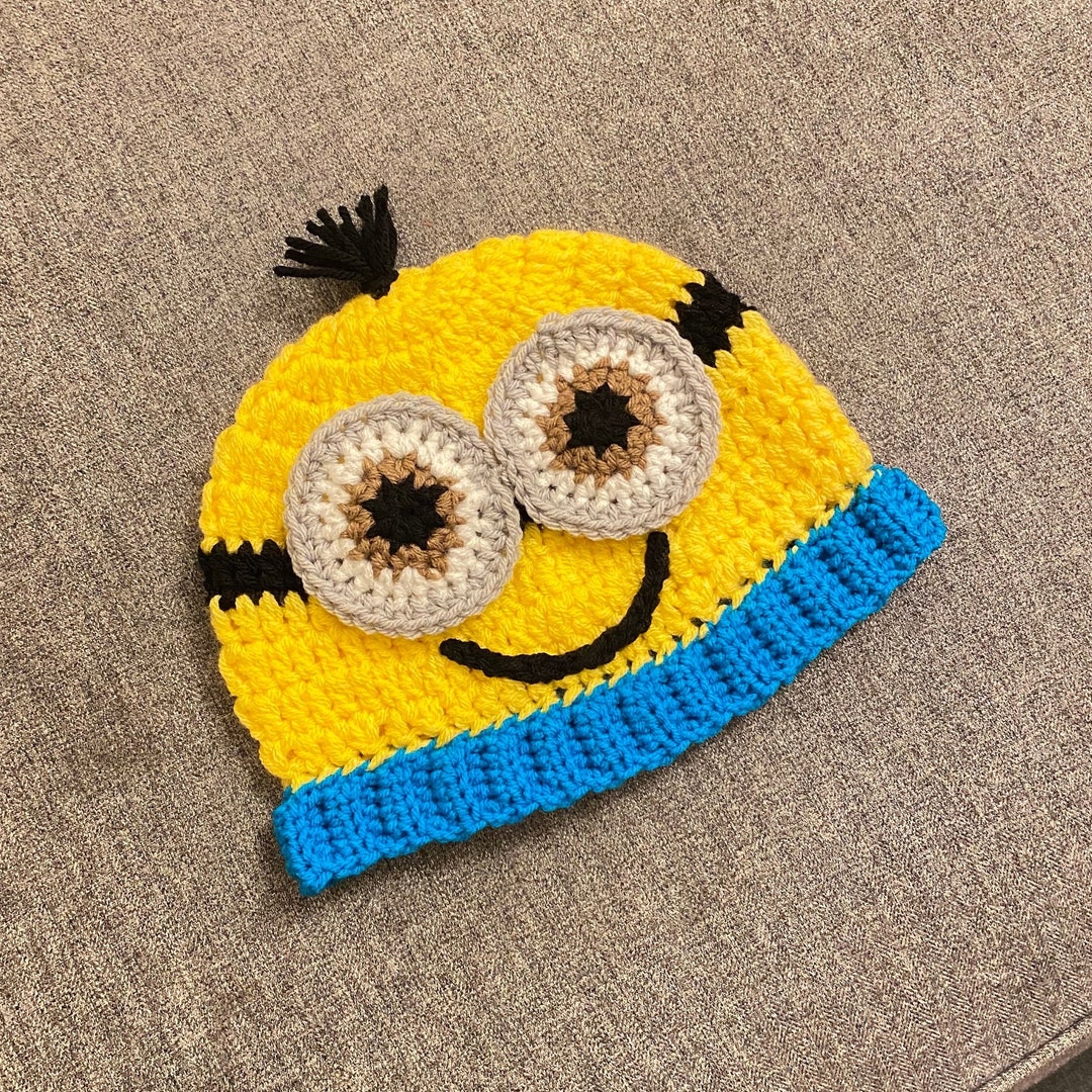 Minion-inspired Hat / Minion-inspired Crochet Hat / Yellow Alien Hat ...