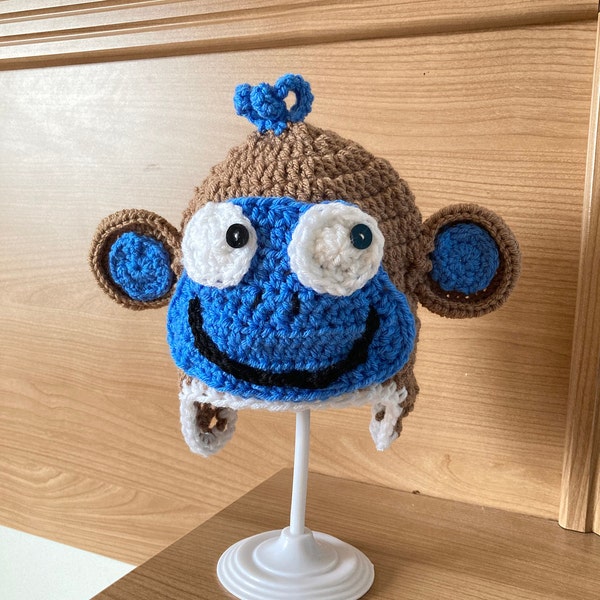 Crochet Monkey Hat - Etsy