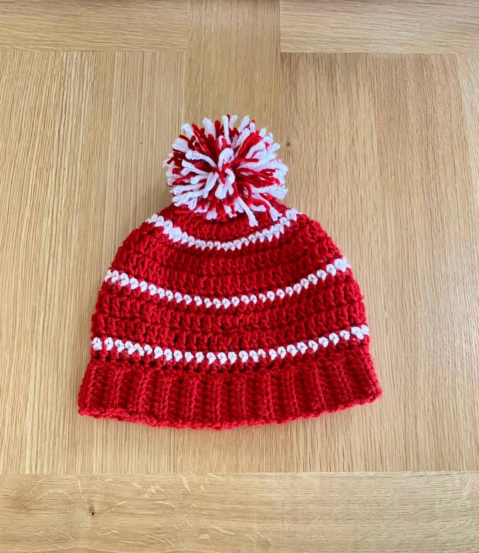 Liverpool Hat / Crochet Hat / Handmade Hat / Red and White Hat / LFC ...