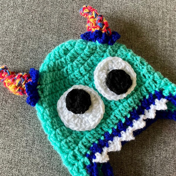Green Monster Hat - Etsy