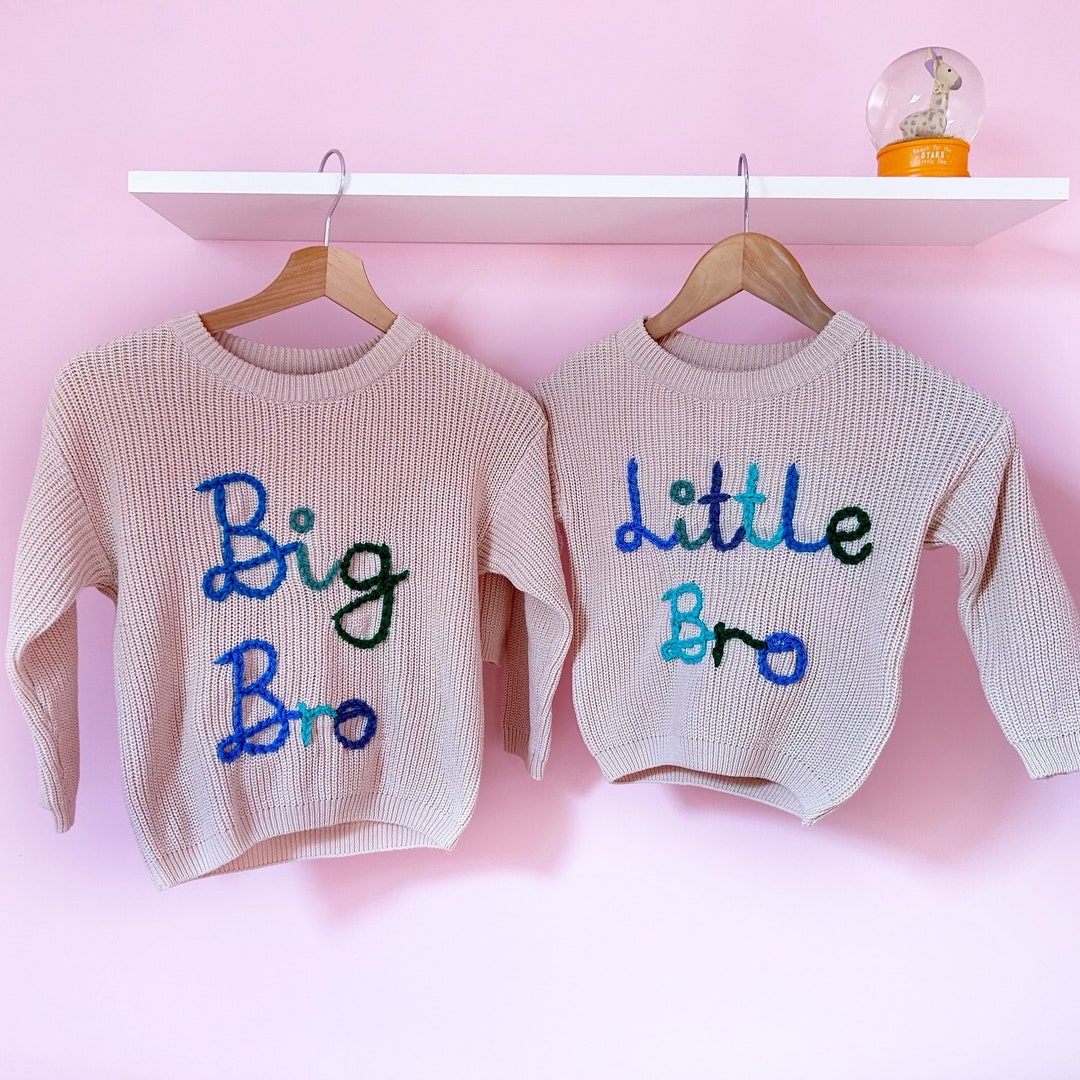 Little Bro and Big Bro Jumper / Siblings Matching Outfits / Brother ...