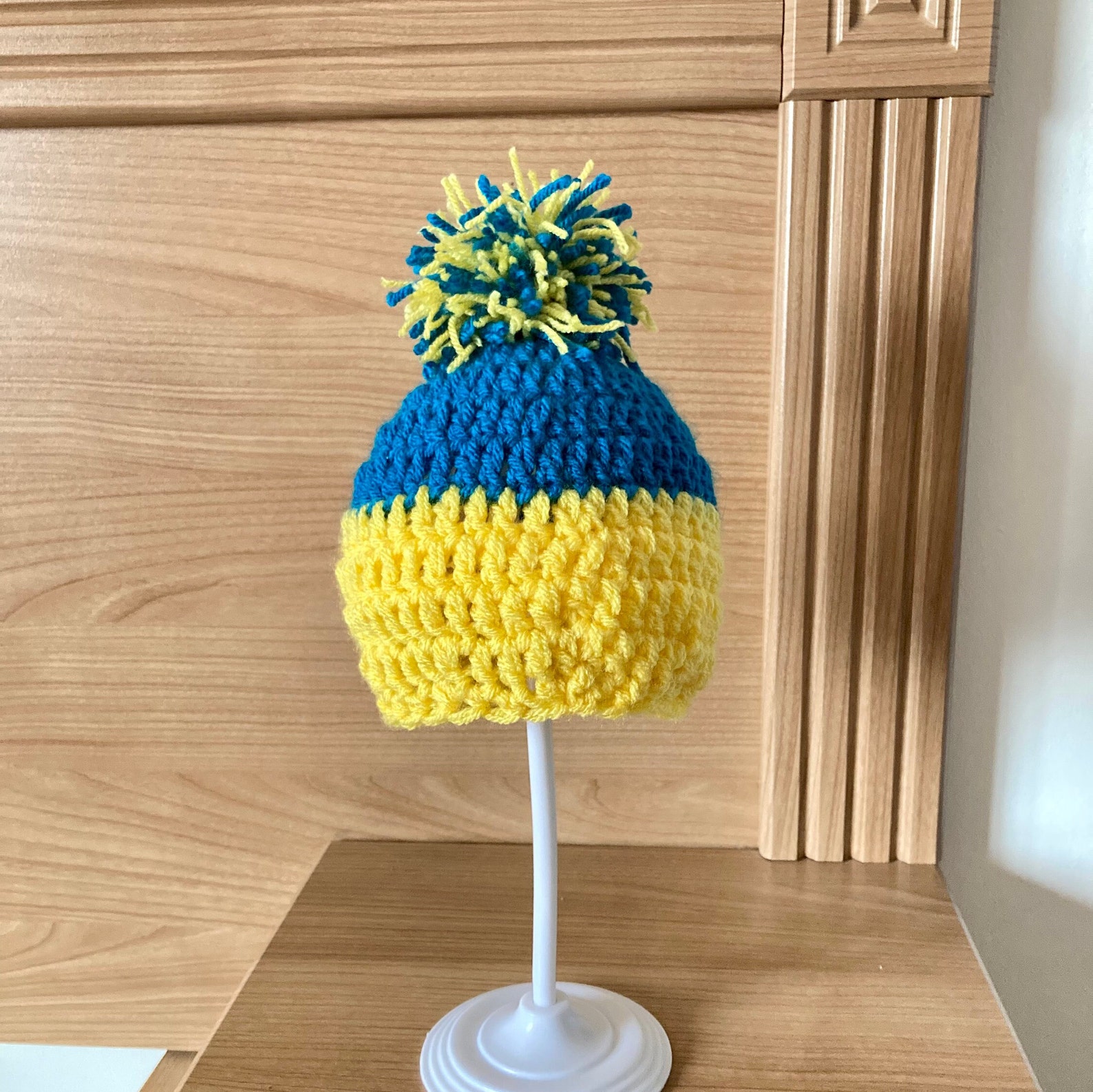 Ukraine Hat / Charity Hat / Support Ukraine / Handmade Crochet - Etsy