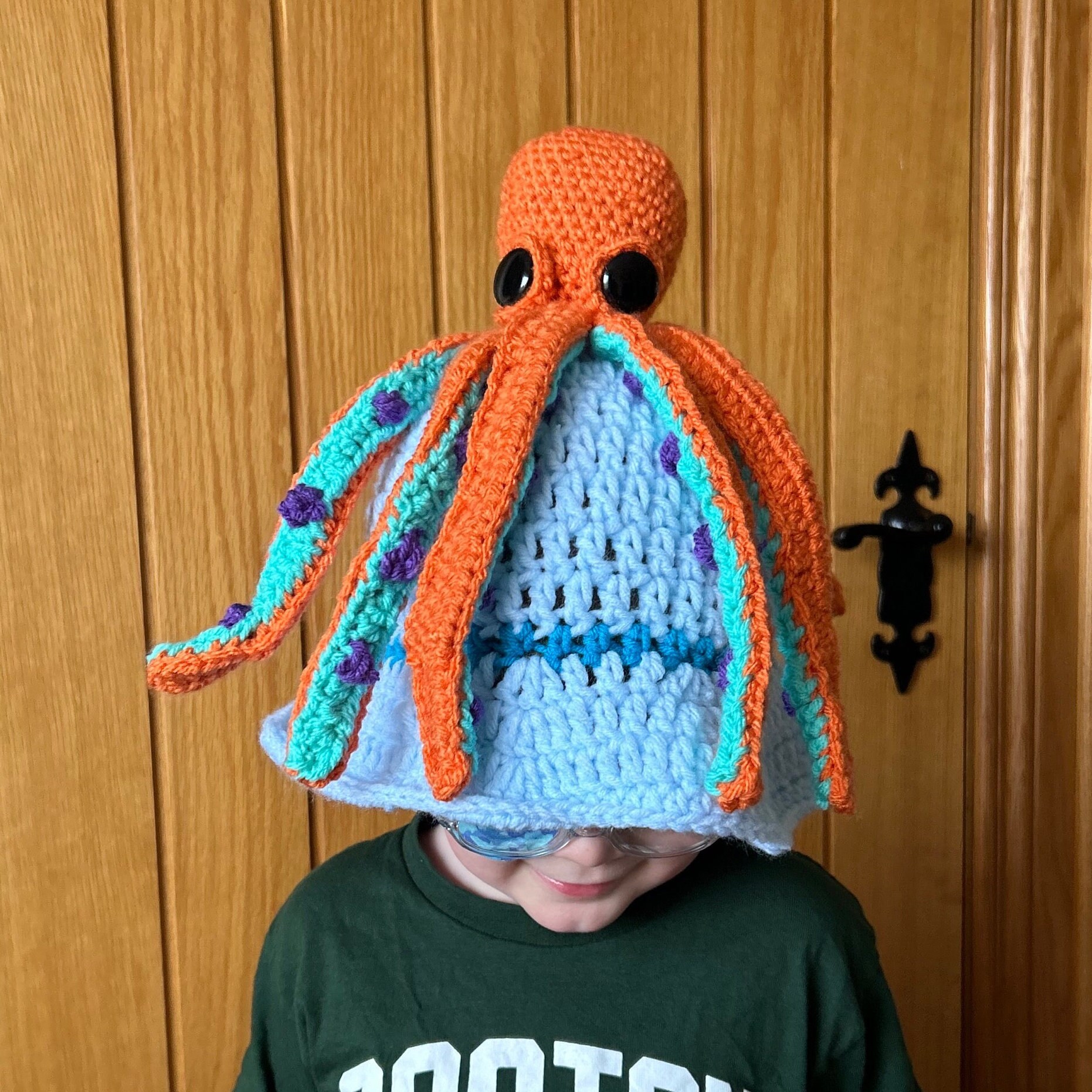 Crochet Octopus Bucket Hat: Handmade Acrylic Seaside Hat - Etsy
