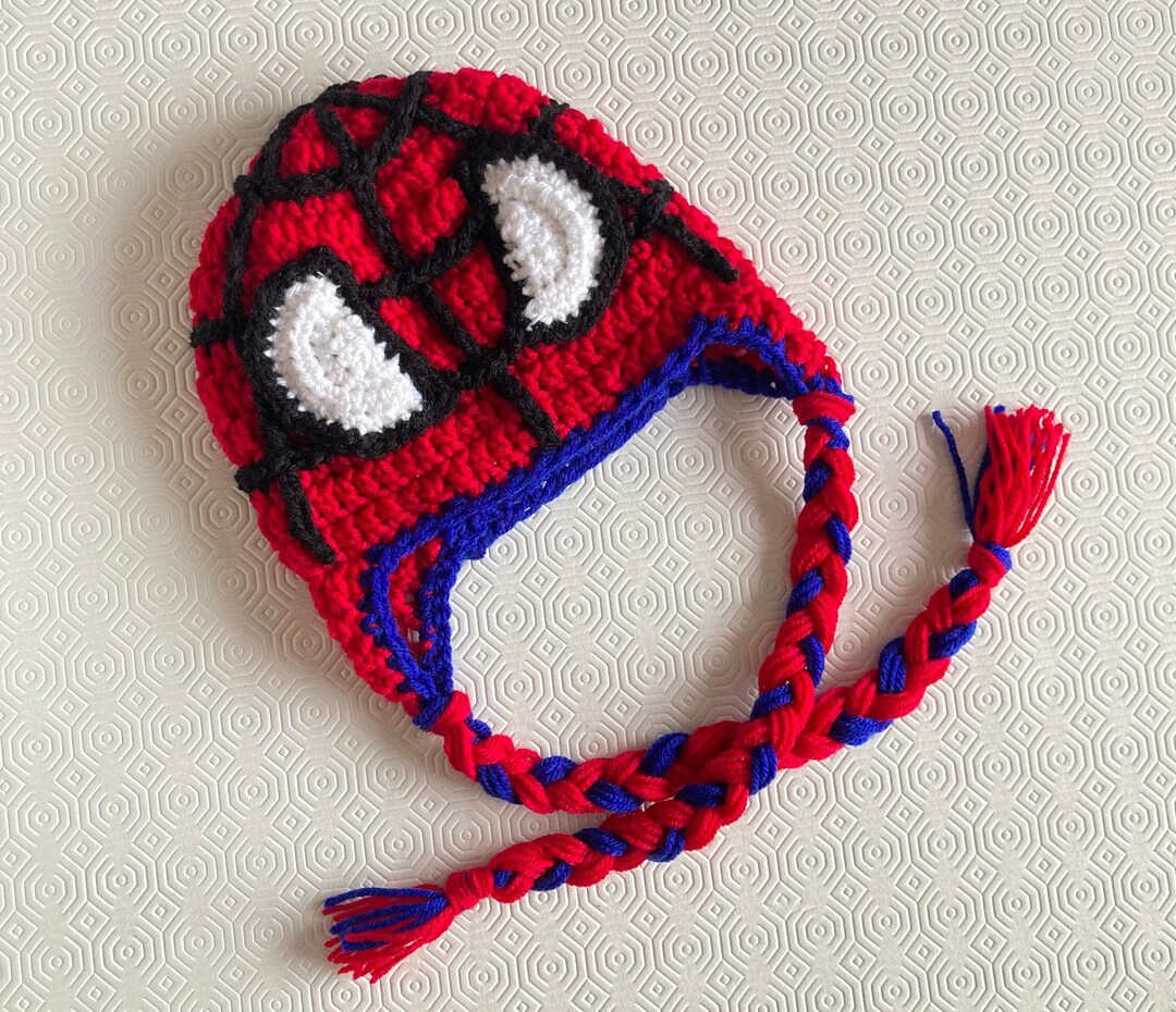 Crochet Spider-man Hat: Handmade Superhero Beanie - Etsy