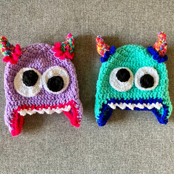 Green Monster Hat - Etsy