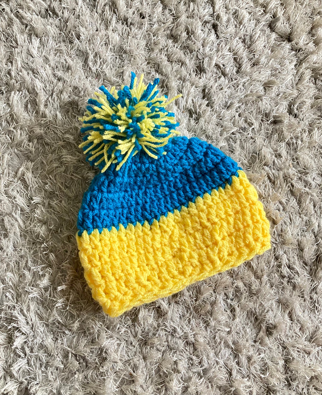 Ukraine Hat / Charity Hat / Support Ukraine / Handmade Crochet Hat ...