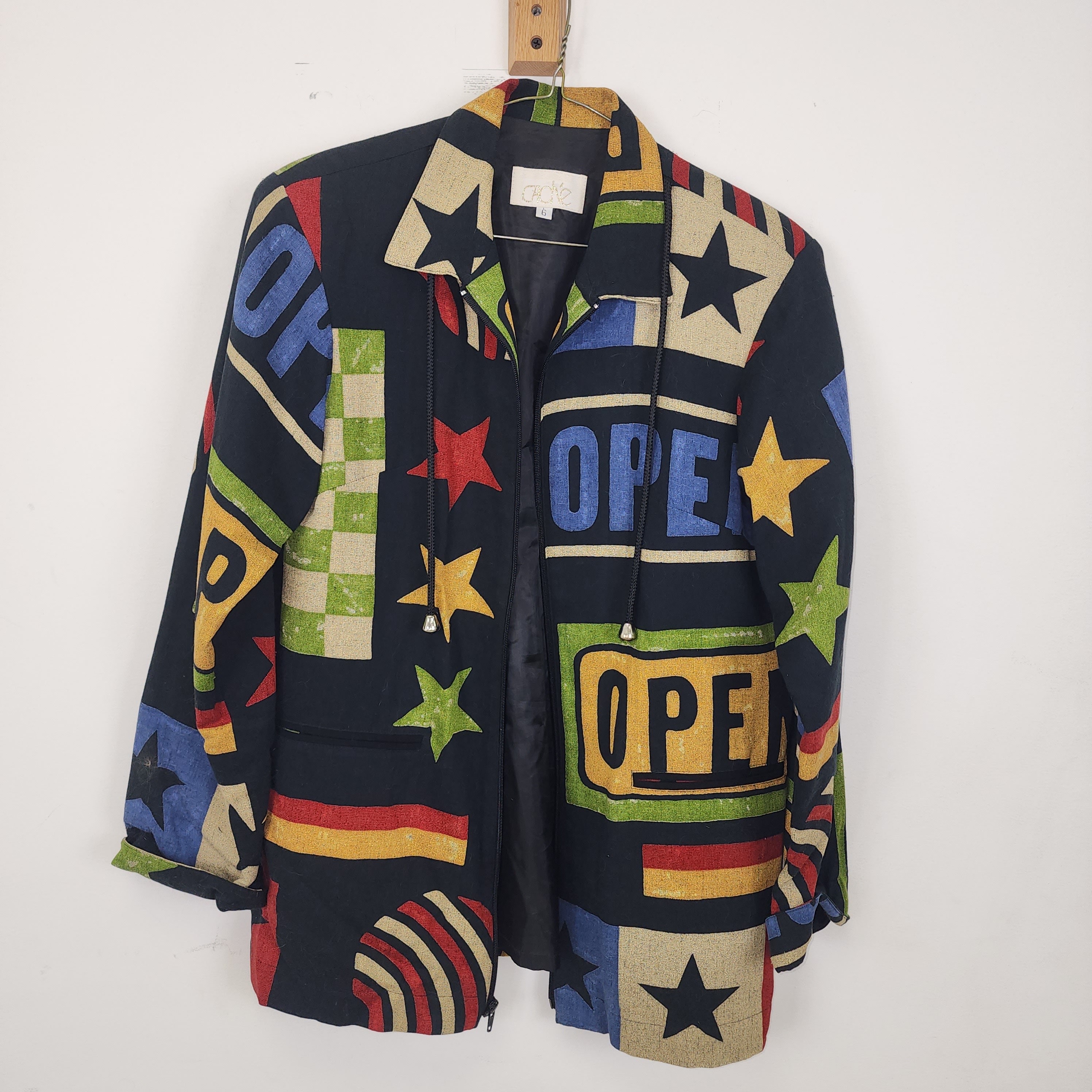 2000s Cache Printed Blazer - Etsy