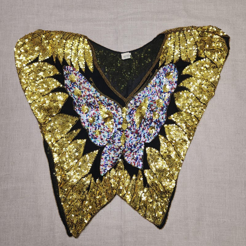 Sequin Butterfly Top - Etsy